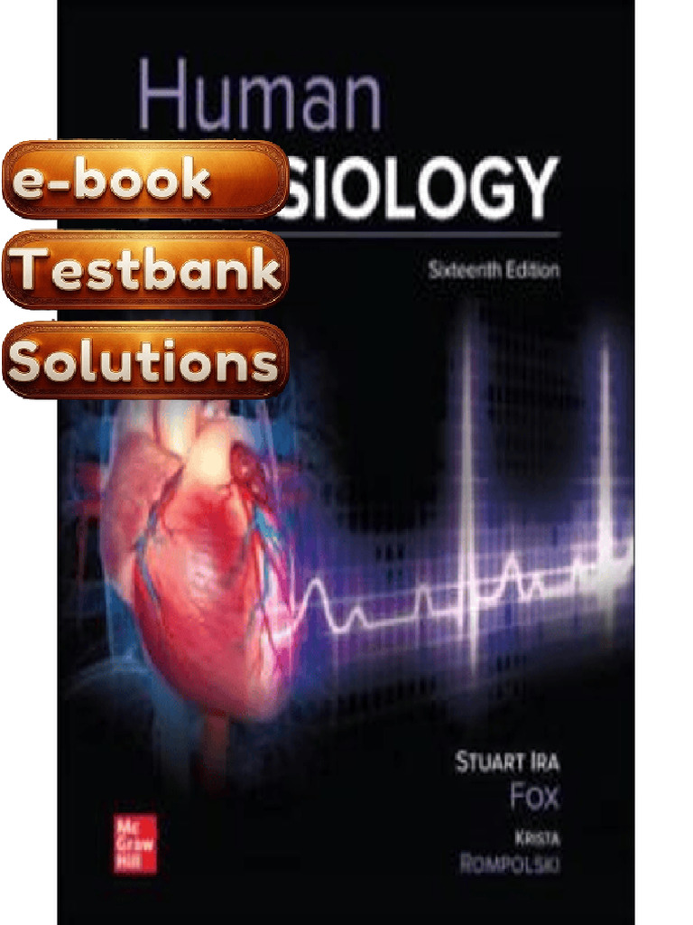 Textbook Human Physiology 16th Edition Stuart Fox Krista Rompolski ...