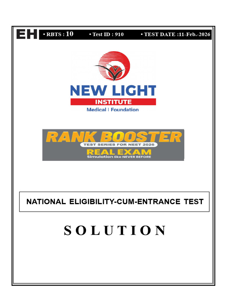 RBTS 10 (11 Feb 2026) (EH) Solution | PDF | Virus | Life Sciences