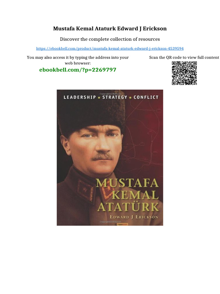 Mustafa Kemal Ataturk Edward J Erickson Complete Edition | PDF | God ...