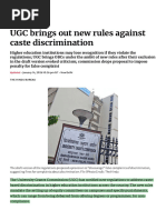 UGC Act, New UGC Rules 2026, Provisions, Key Details | PDF | Justice ...