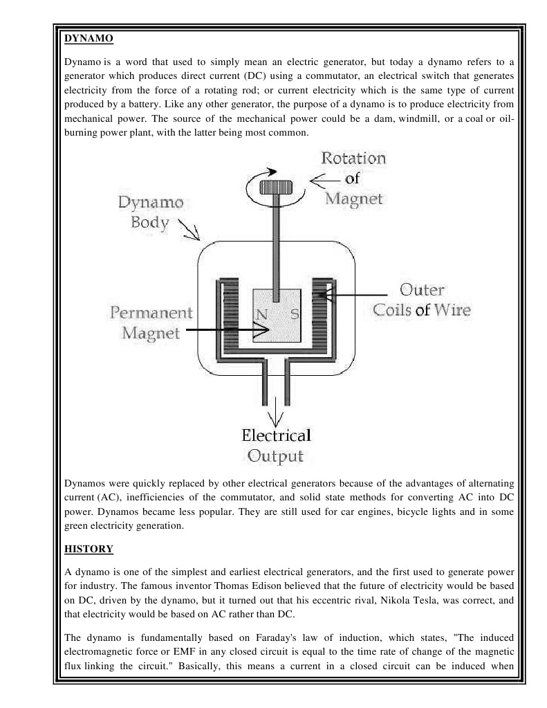 Energy Conversion Dynamo | PDF | Electric Generator | Electromagnetic ...