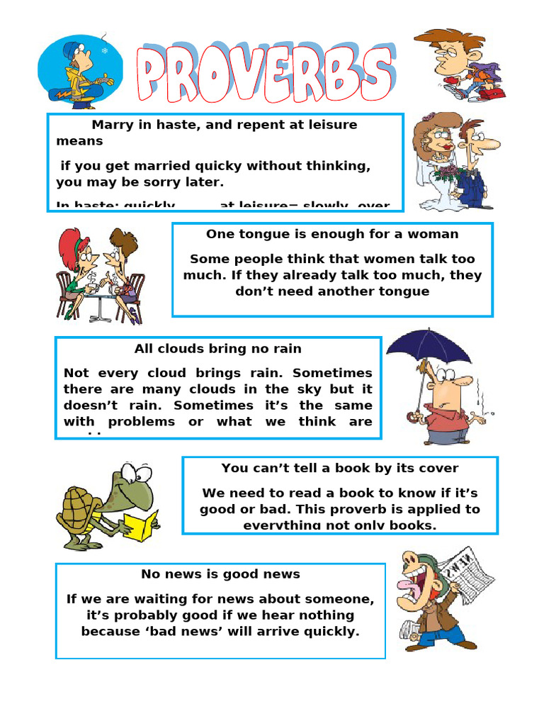 Proverbs Classroom Posters 66585 | PDF