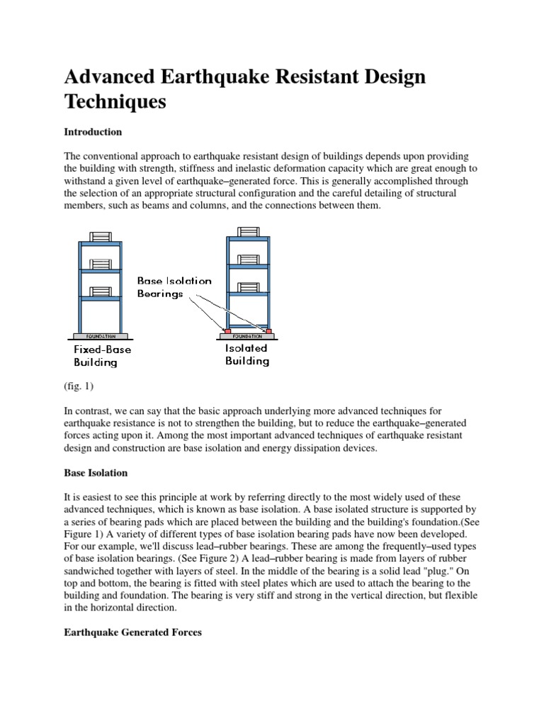 Advanced Earthquake Resistant Design Techniques | PDF | Viscosity ...