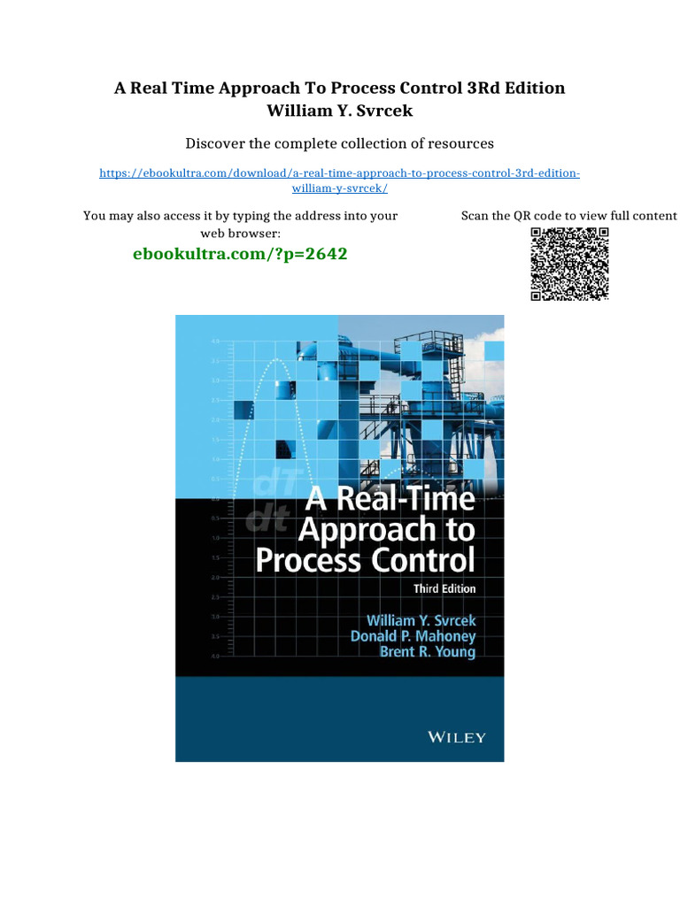 A Real Time Approach To Process Control 3rd Edition William Y. Svrcek ...