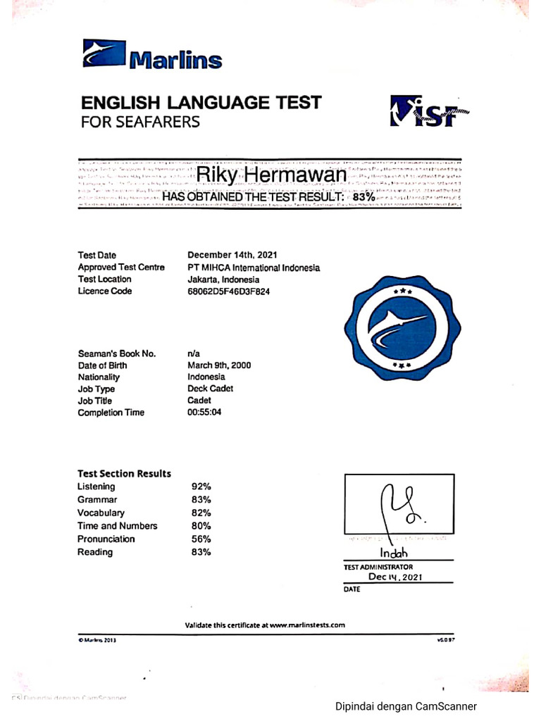 Marlin Test | PDF