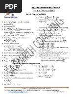 Class 12 Physics All Formulas NCERT | PDF