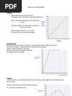Distance-Time Graphs Practice Problems | PDF | Speed | Motion (Physics)