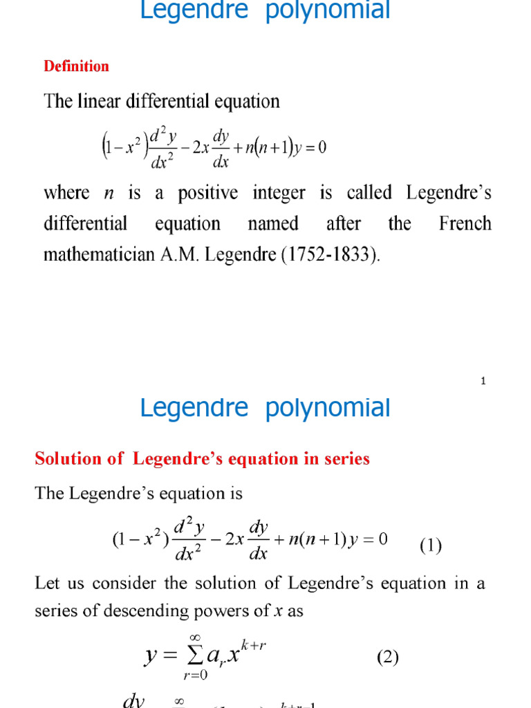 Legendre | PDF