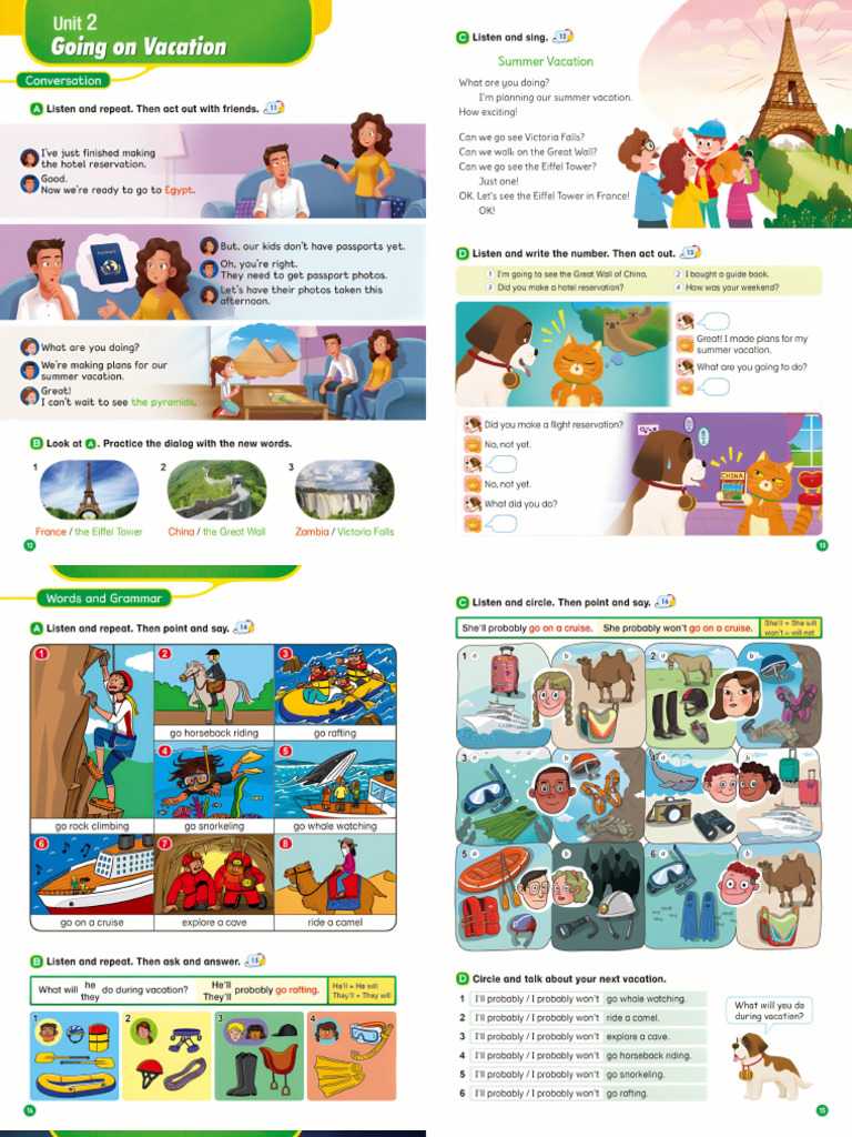 Lesson - 2 Going On Vacation | PDF