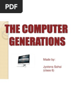 The Generation of Computers | PDF | Microprocessor | Integrated Circuit