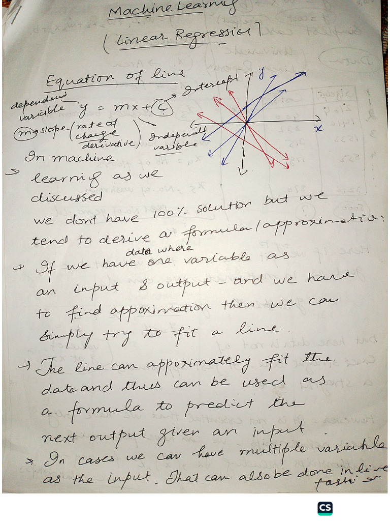 Linear Regression Notes | PDF