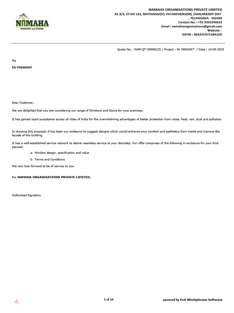 MR MASHIAT-NAM-QT-00000225-Quotation Report 19 Feb 2026 08-44 | PDF ...