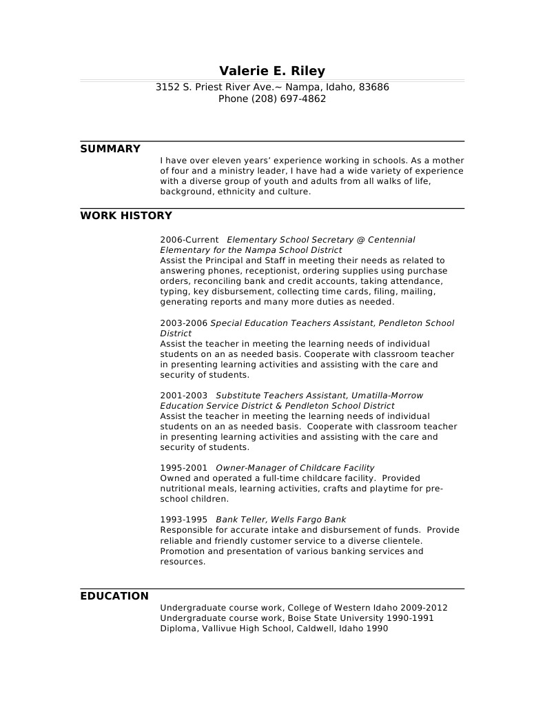 Val's Resume | PDF | Teachers | Learning