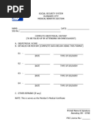 Complete Obstetrical History Form SSS | PDF