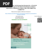 Obstetric Emergencies: A Practical Manual | PDF | Childbirth ...