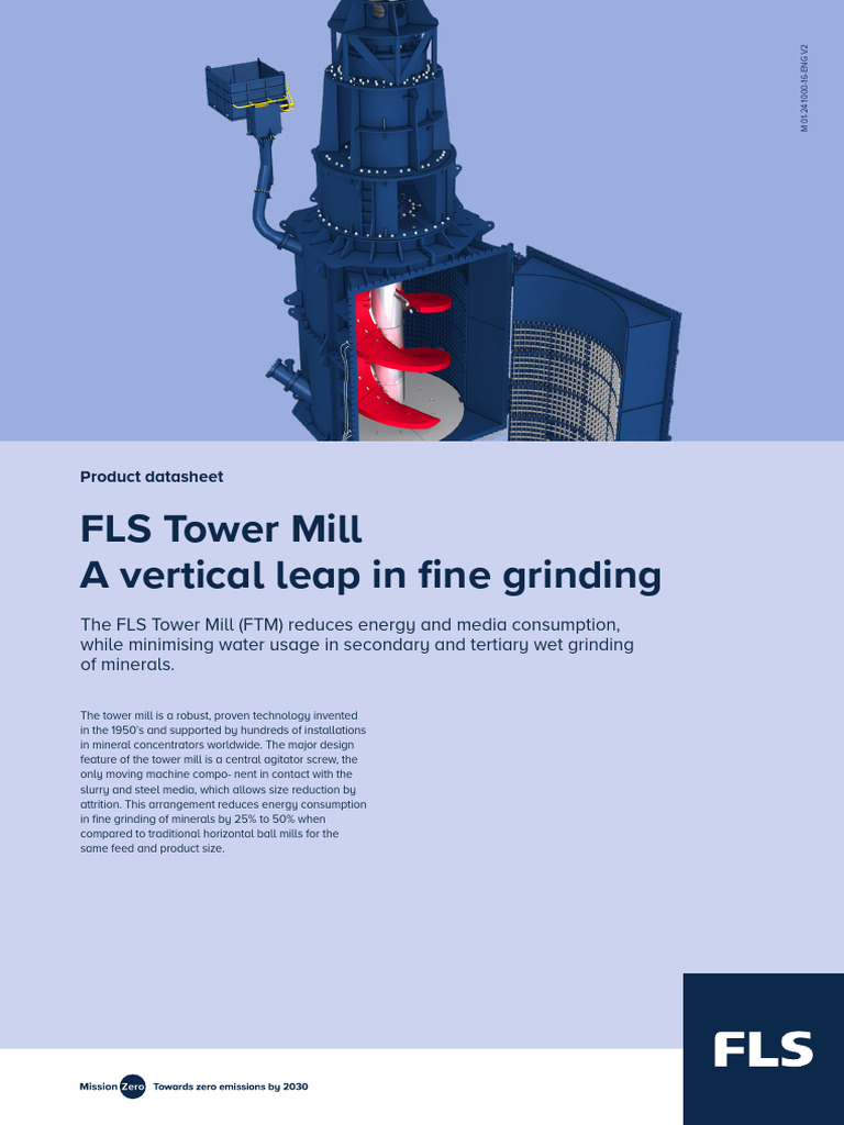 FLS TowerMill Datasheet en | PDF | Mill (Grinding) | Secondary Sector ...