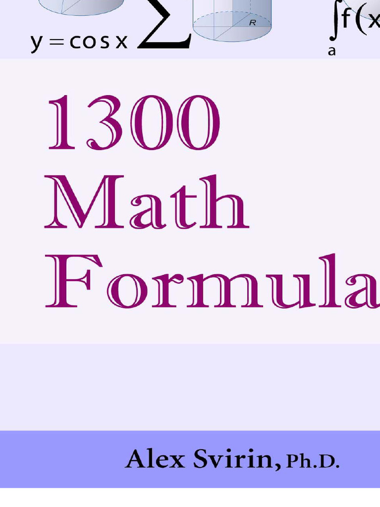 1300 Math Formulas | PDF