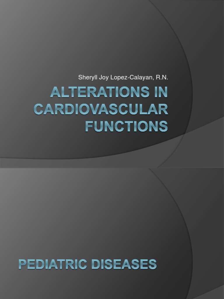 Alterations in Cardiovascular Functions | PDF | Angina Pectoris ...