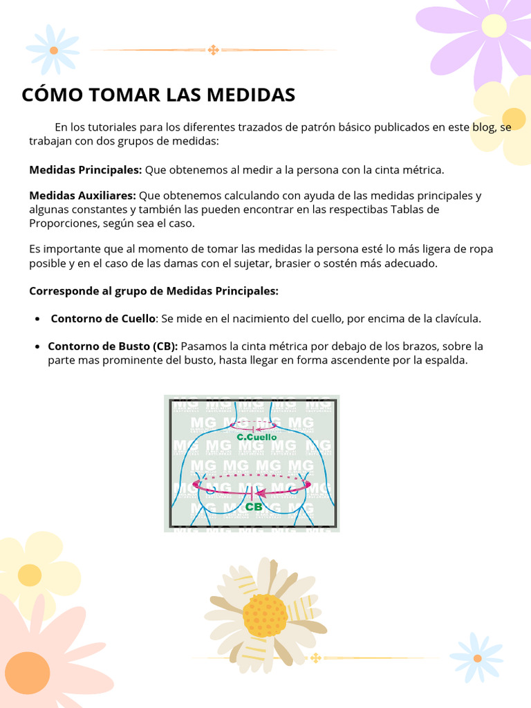 01 Como Tomar Medidas Toñi | PDF | Sostén