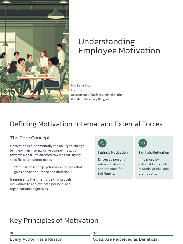 Chapter 5 Understanding Employee Motivation | PDF | Motivational ...