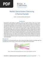 Zemax Optical Tolerancing Techniques | PDF | Optics | Engineering Tolerance