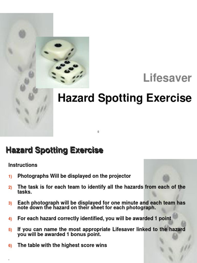 Hazard Spotting Exercise | PDF | Safety
