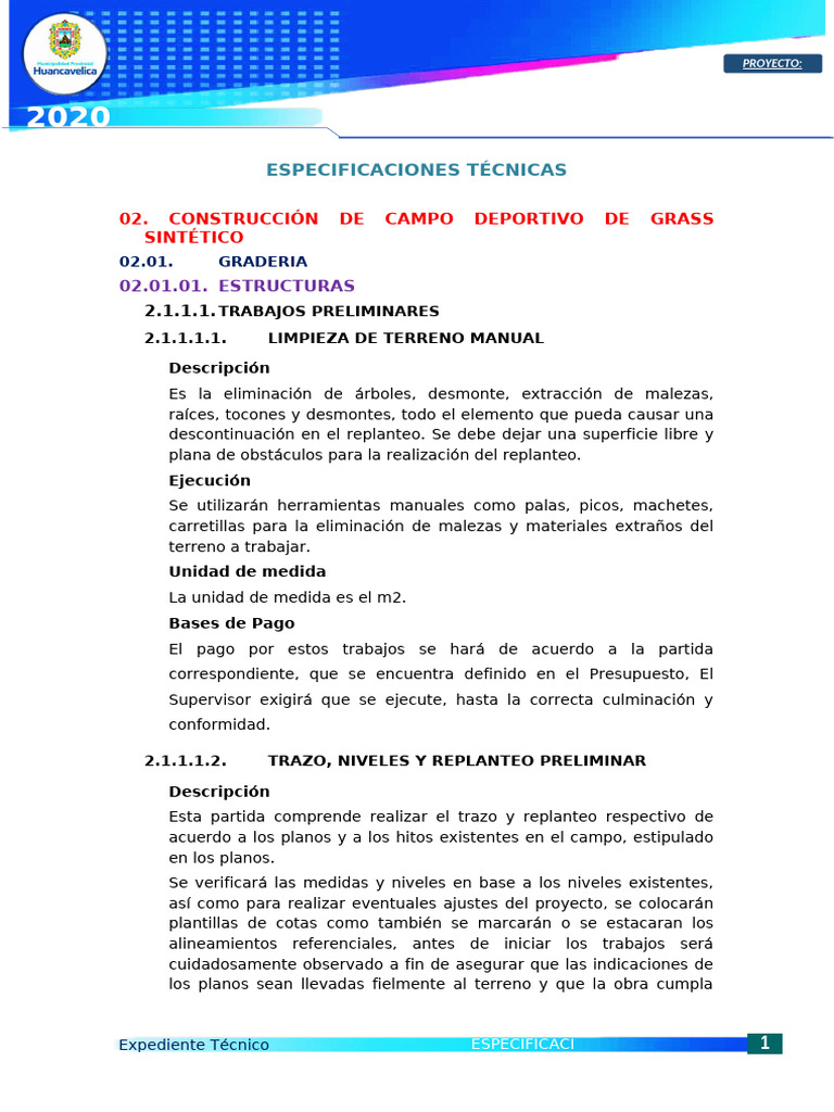 ESPECIFIC. TECNICAS CONSTRUCCION WWW | PDF | Hormigón | Fundación ...