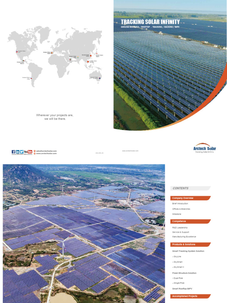 Arctech Solar Company Brochure 2020 | PDF | Photovoltaics | Roof
