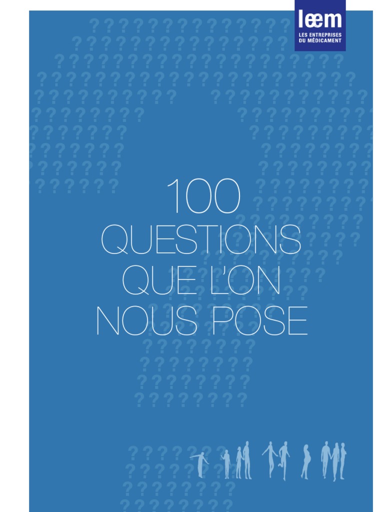 100 Questions Que L'on Nous Pose | PDF | Pharmacien | Médicament