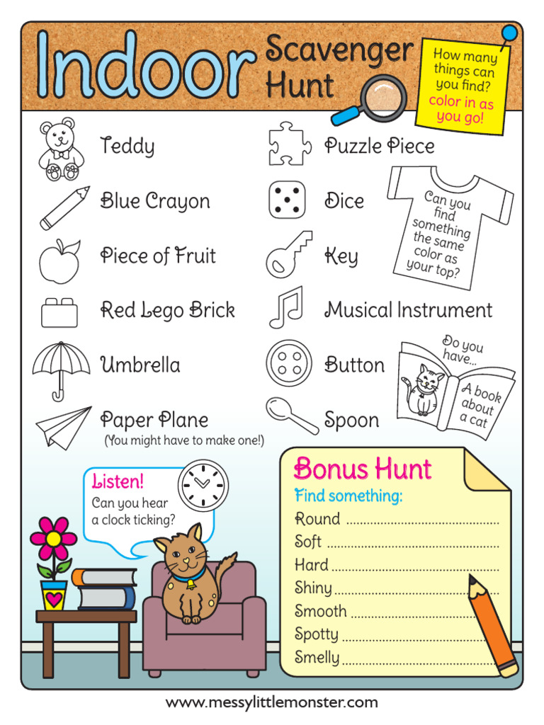Indoor Scavenger Hunt 2 | PDF