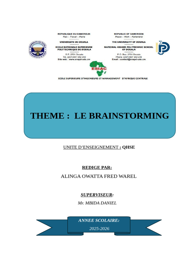 Expose Brainstorming 033734 | PDF | Sécurité des systèmes d'information ...