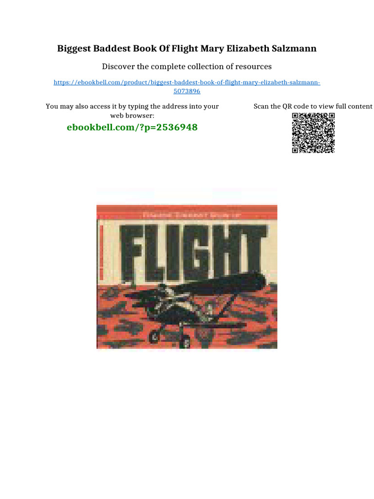 Biggest Baddest Book of Flight Mary Elizabeth Salzmann PDF Version ...
