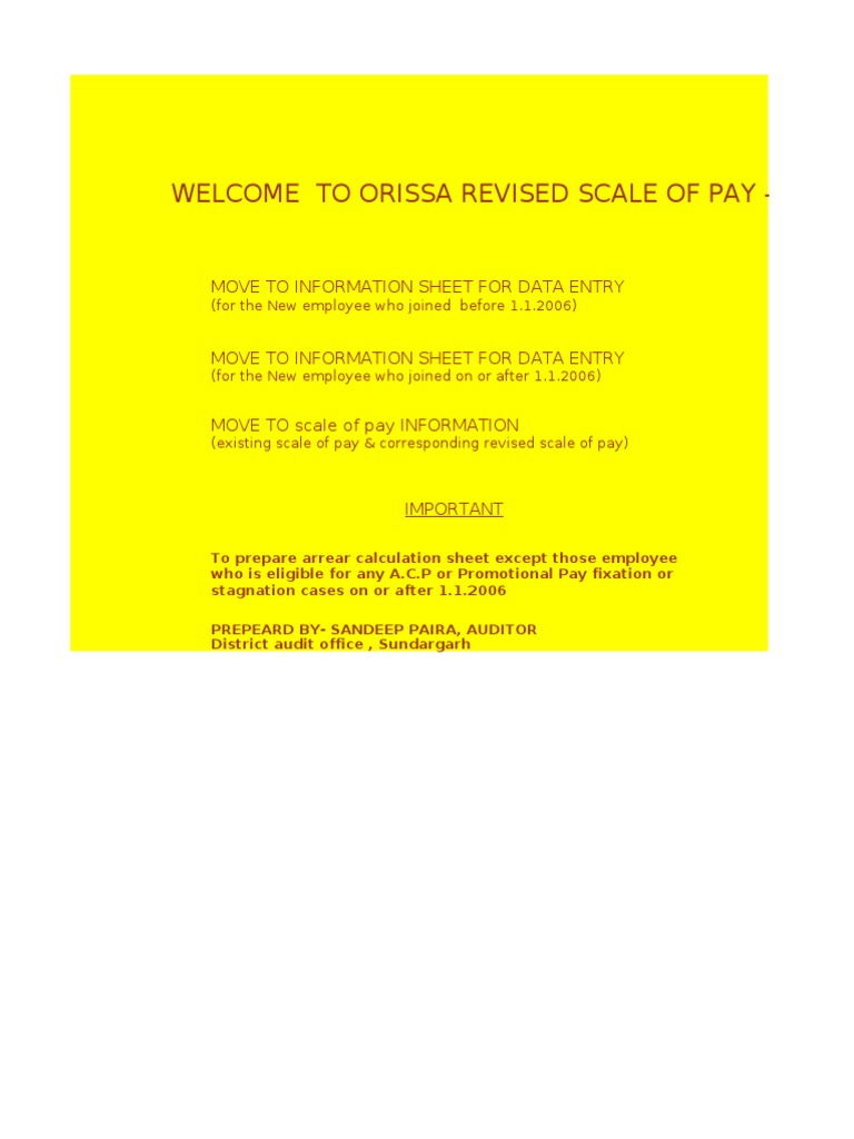 Odisha ORSP Rules 2008 Pay Matrix | PDF | Government Finances | Economies