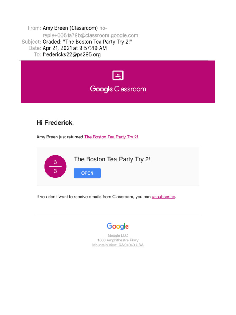 Graded The Boston Tea Party Try 2! | PDF