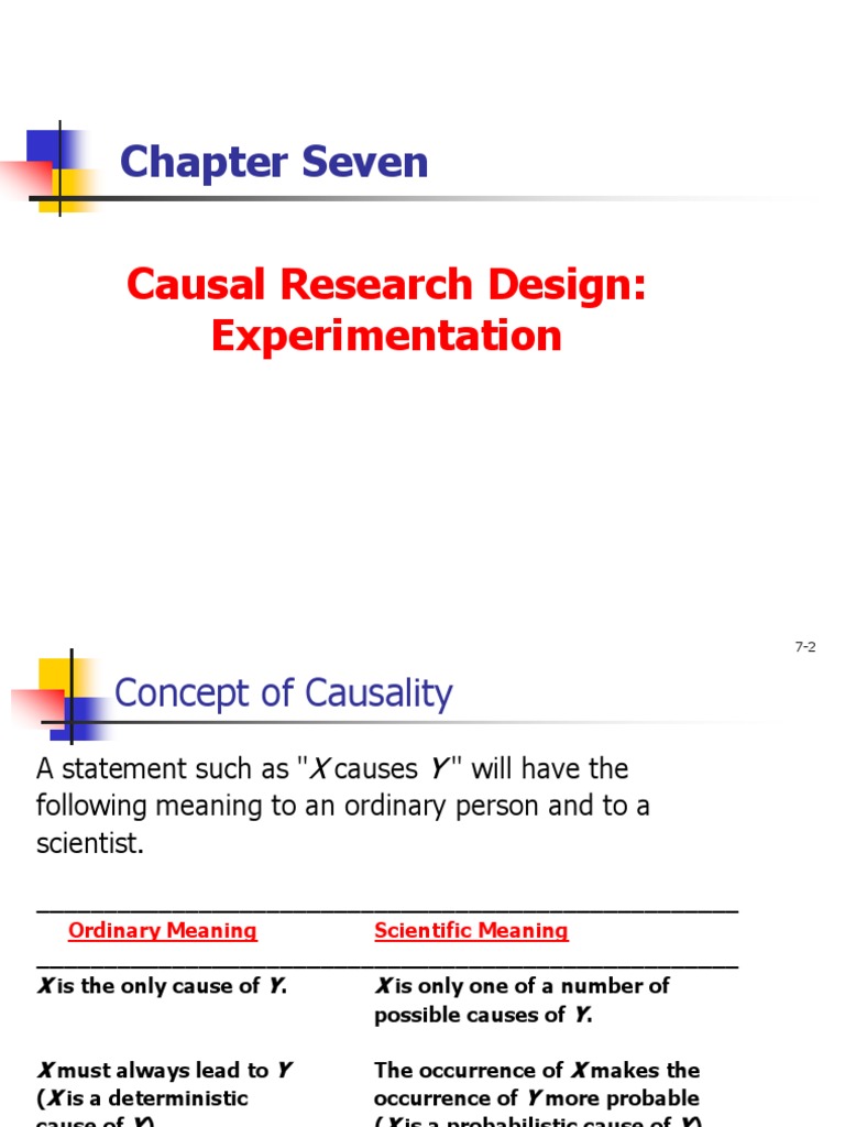 Causal Research Design - Experimentation | PDF | Experiment | Causality