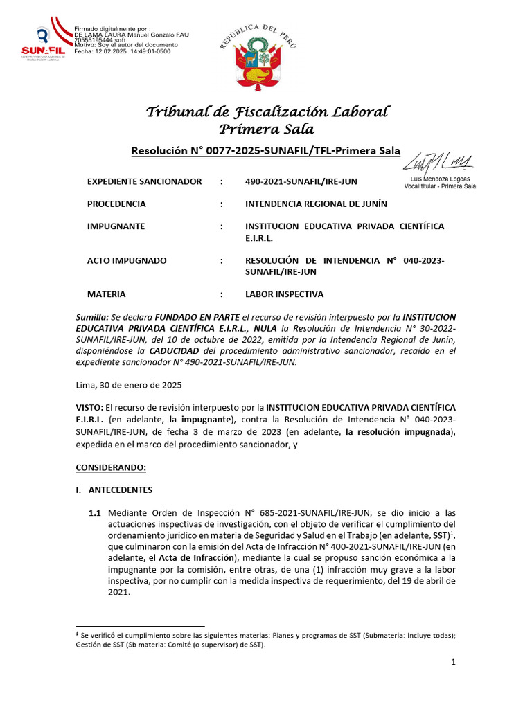 R3-77-2025-452 | PDF | Regulación | Apelación