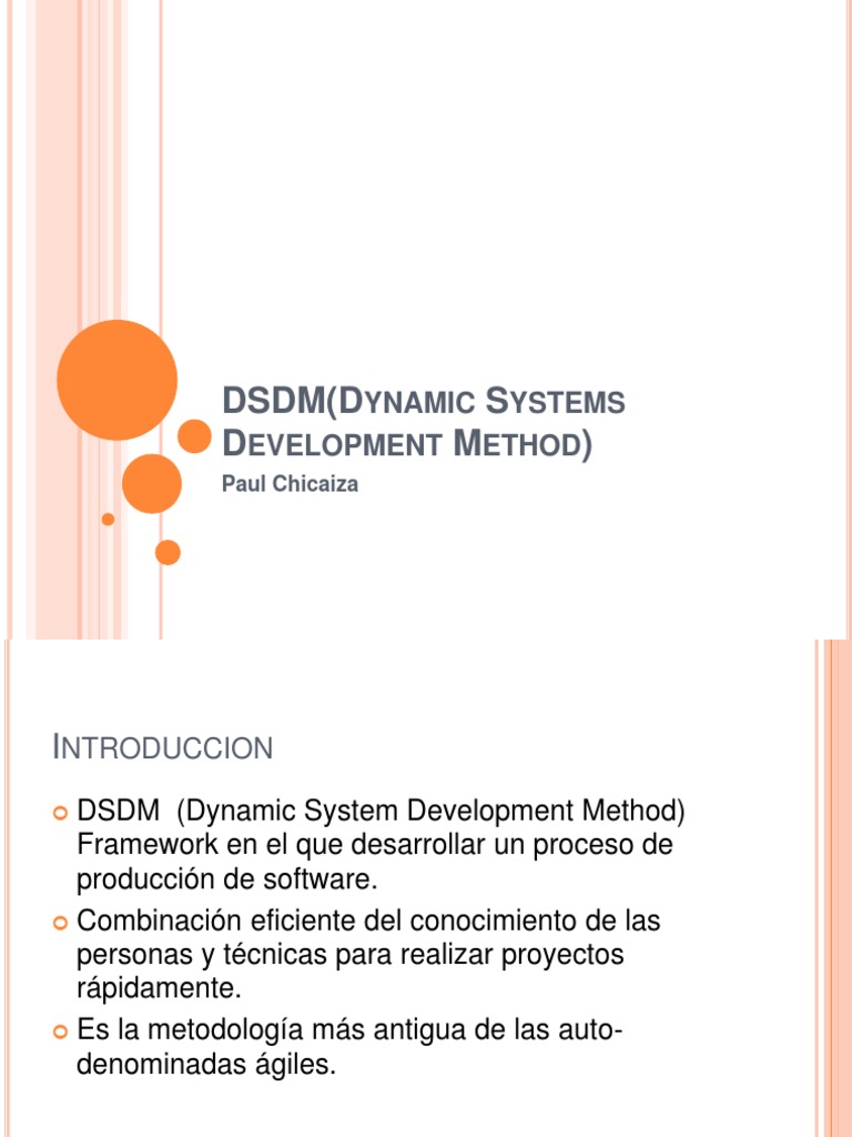 DSDM (Dynamic Systems Development Method) | PDF | Iteración | Diseño