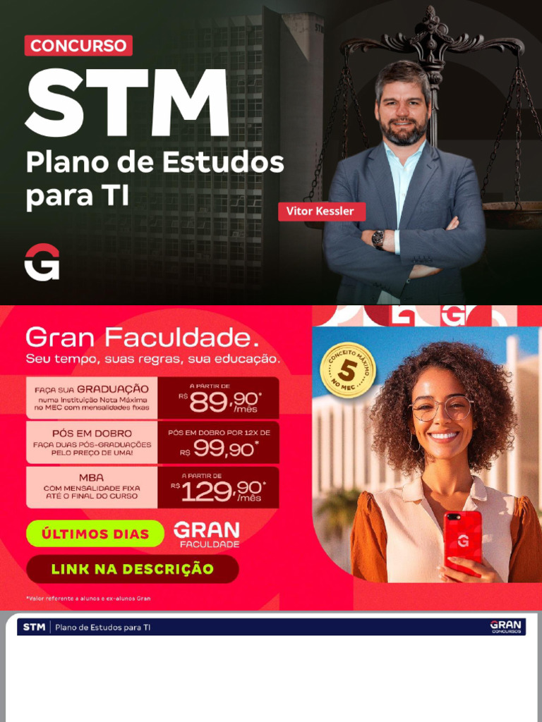 Plano de Estudos STM TI Vitor Kessler | PDF | Tecnologia da Informação ...