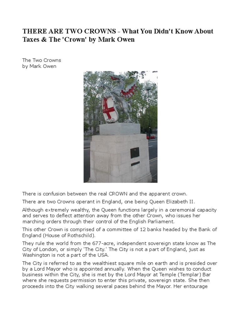 Understanding the Two Crowns in England | PDF | Law