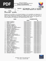 DPWH Project Engineers Accreditation 2025 | PDF | Ranks | Legal Action