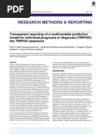 TRIPOD+AI: Updated Reporting Guidelines | PDF | Dependent And ...