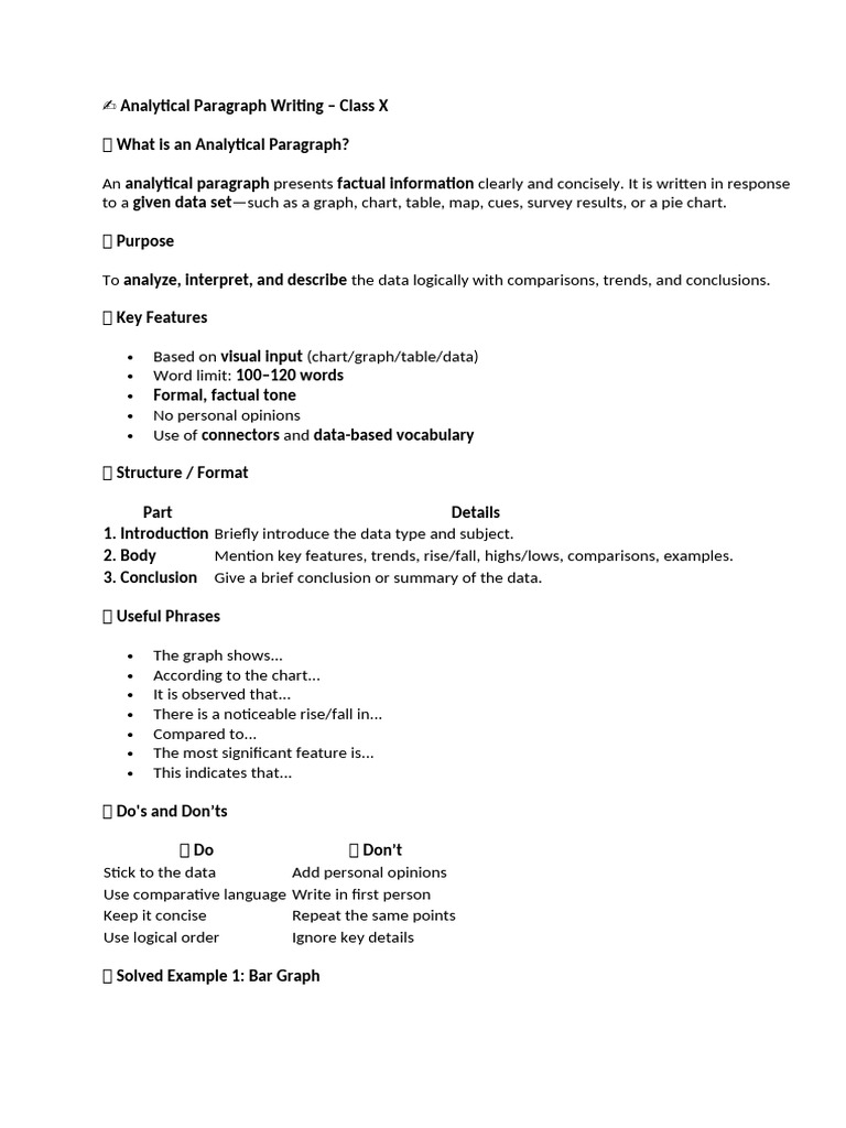 Analytical Paragraph | PDF | Pie Chart | Chart