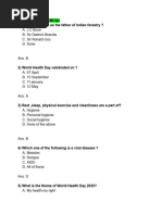 River Quiz with Answers for UPSC | PDF | Indus River | Geomorphology
