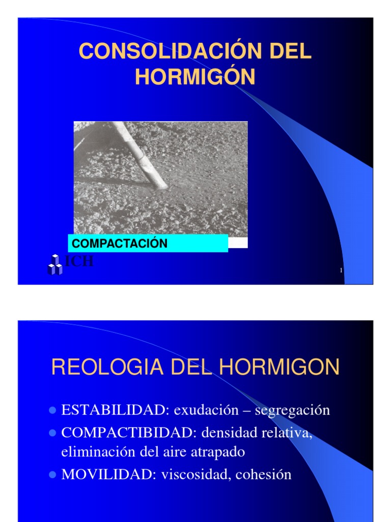 Compactación Eficiente del Hormigón | PDF | Hormigón | Cemento