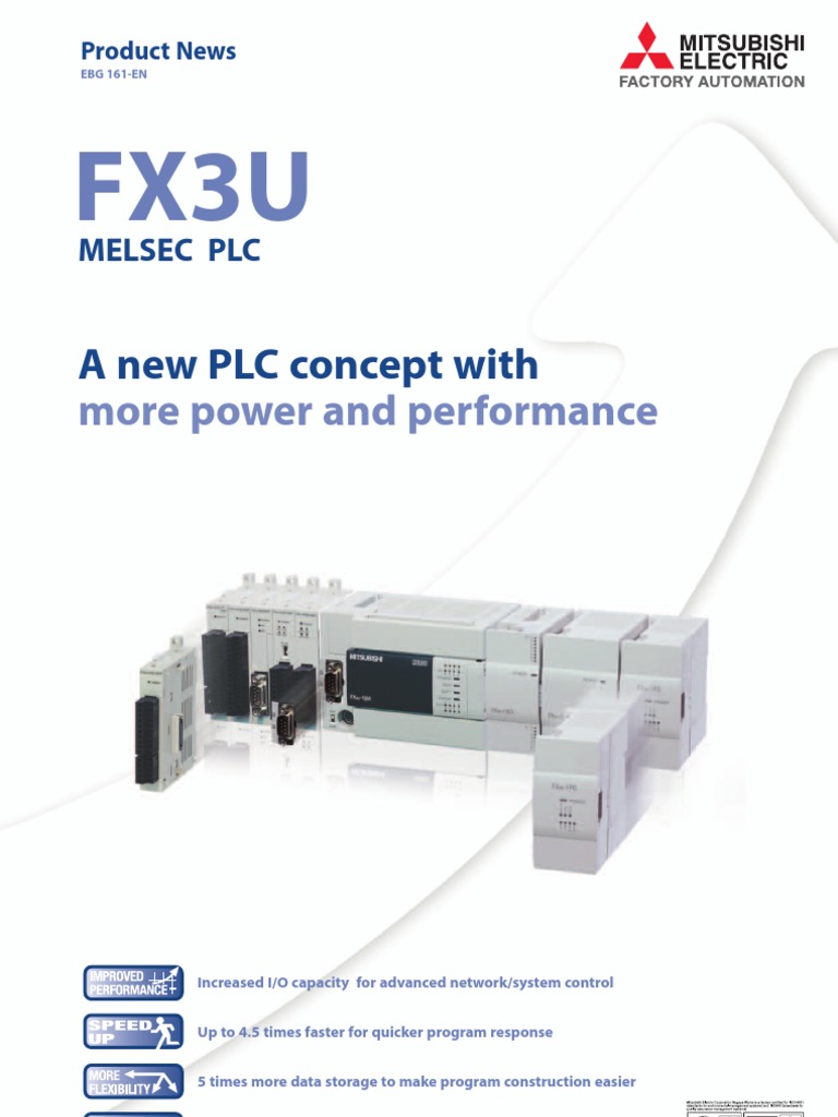 FX3U Datasheet | Input/Output | Computer Data Storage