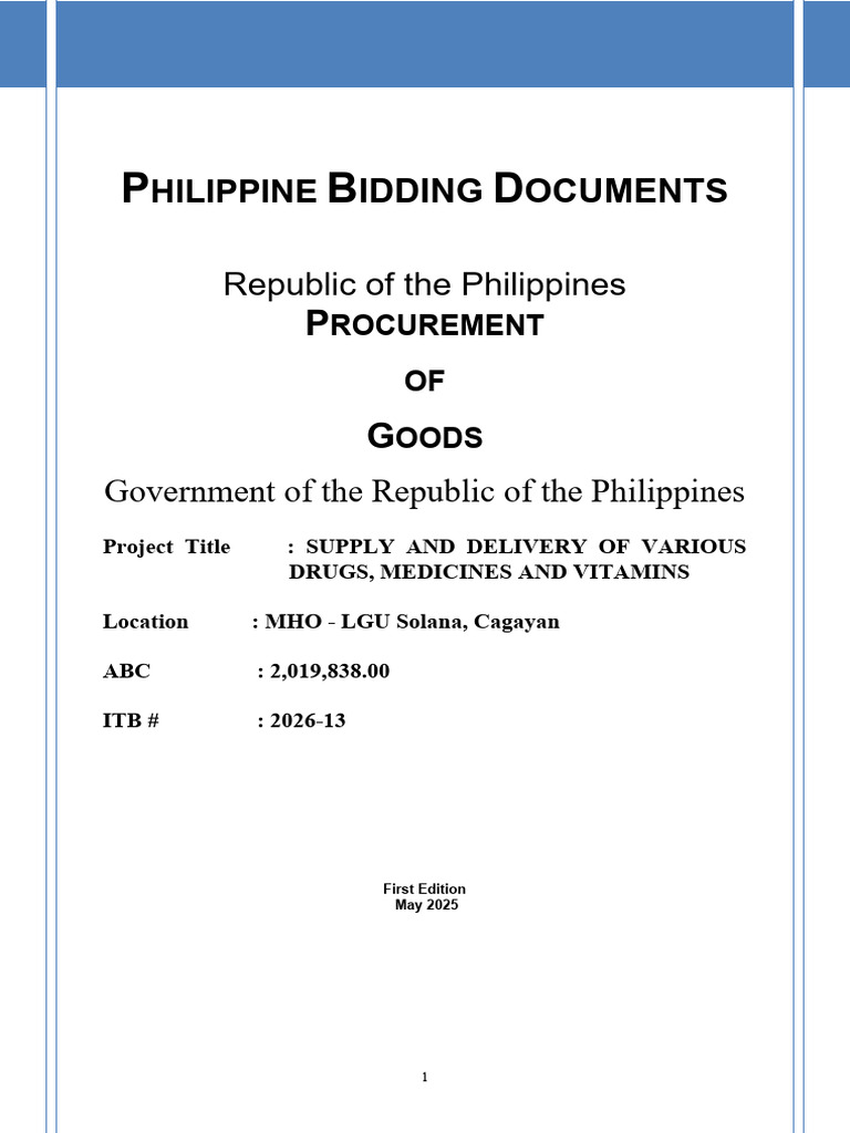 Philippine Bidding Documents | PDF | Joint Venture | Procurement