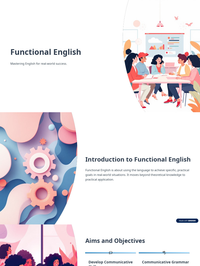 Functional English | PDF | Communication | English Language