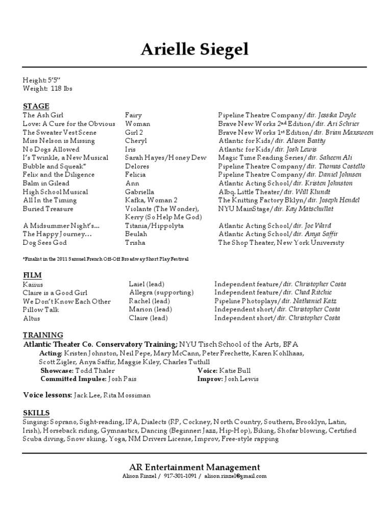 Arielle Siegel's Resume | PDF