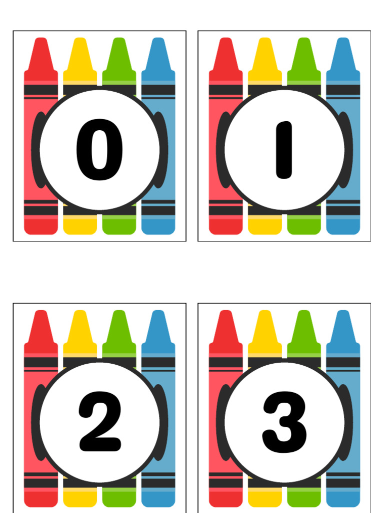 Los Numeros Del 0 Al 20 | PDF