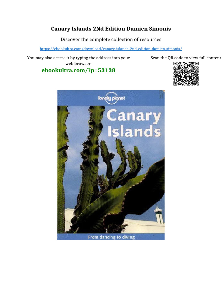Canary Islands 2nd Edition Damien Simonis Updated 2025 | PDF